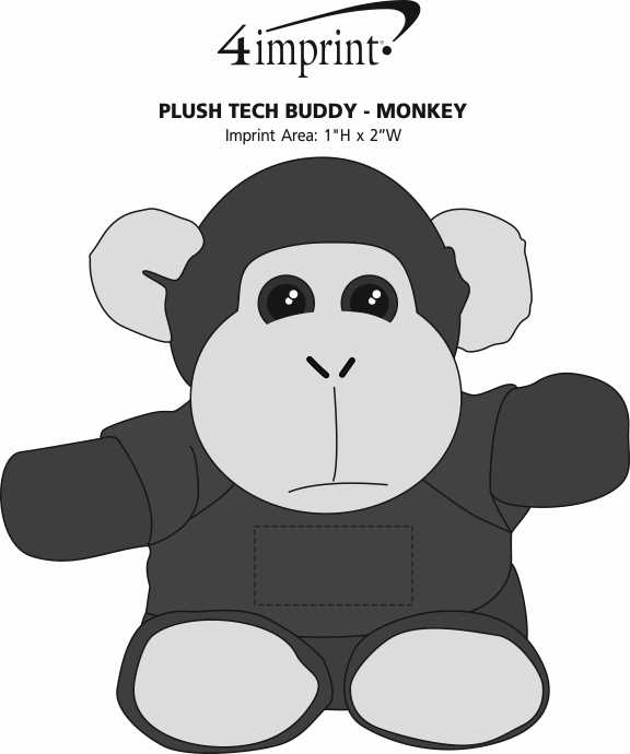 4imprint.com: Plush Tech Buddy - Monkey 151479-MKY