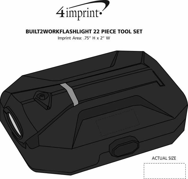 4imprint.com: Built2Work Flashlight 22-Piece Tool Set 152903
