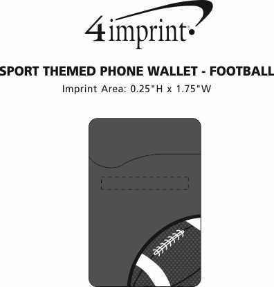 4imprint.com: Sport Themed Phone Wallet - Football 153132-FB