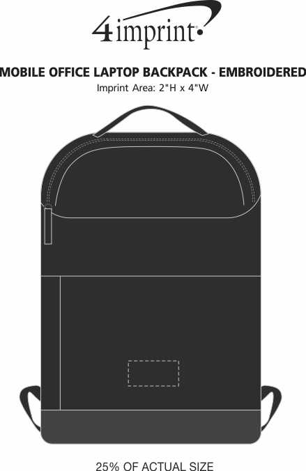 4imprint.com: Mobile Office Laptop Backpack - Embroidered 154623-E
