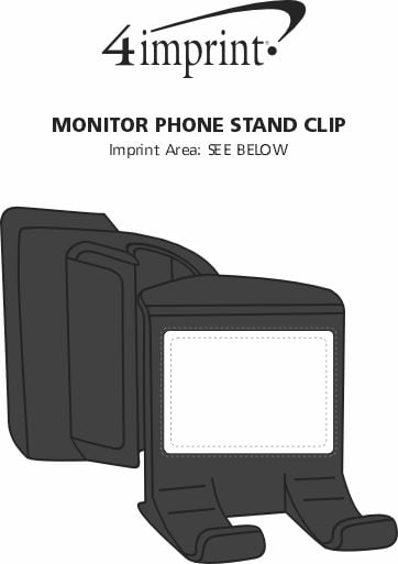 4imprint.com: Monitor Phone Stand Clip 155276