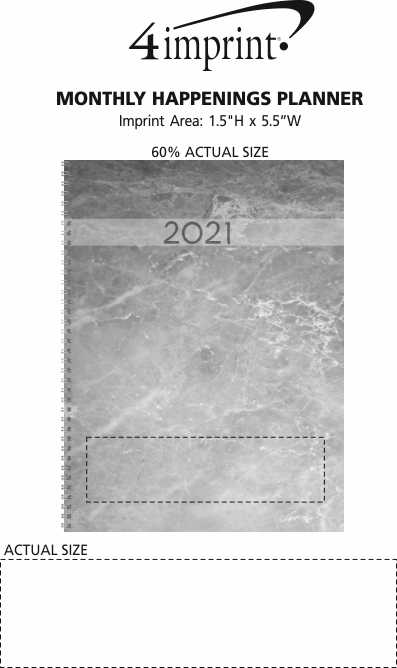 4imprint.com: Monthly Happenings Planner 155416