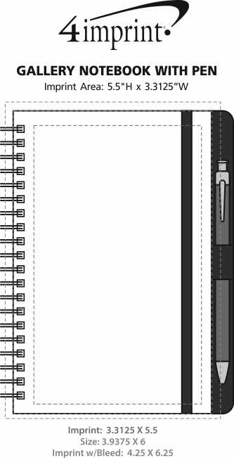 4imprint.com: Gallery Notebook with Pen 155917-SET