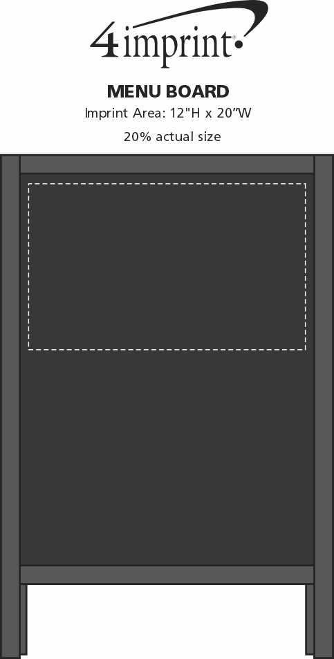 4imprint.com: Chalkboard A-Frame Menu Board 157135