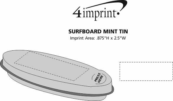 4imprint.com: Surfboard Mint Tin 158038