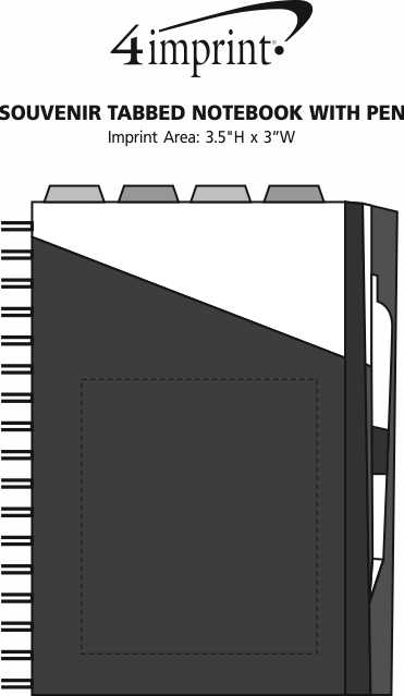 4imprint.com: Souvenir Tabbed Notebook with Pen 160731