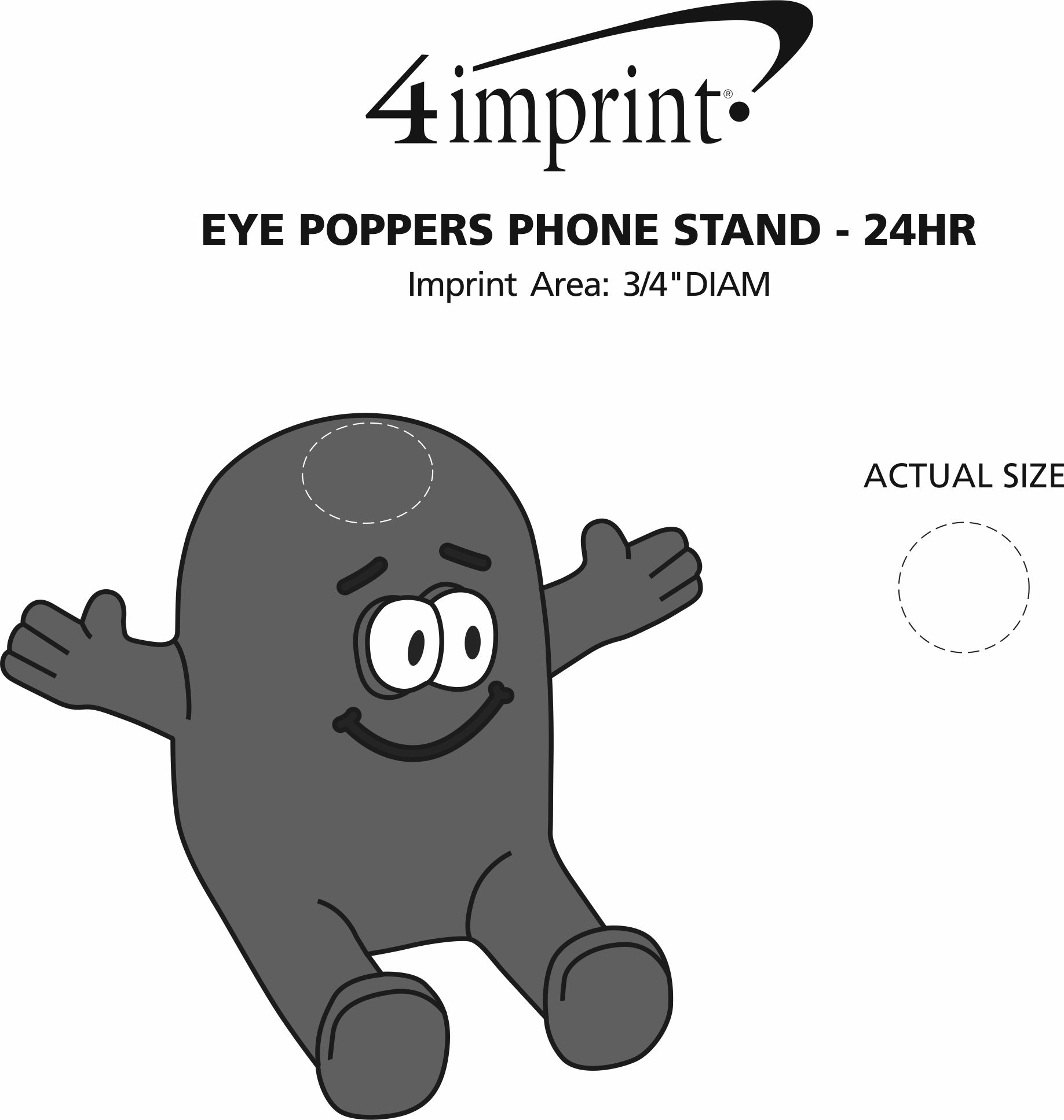 4imprint.com: Eye Poppers Phone Stand - 24 hr 160757-24HR