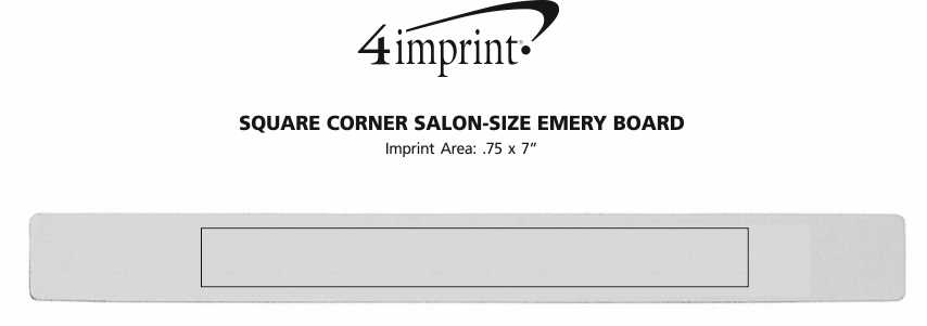 4imprint.com: Square Corner Salon-Size Emery Board 160764