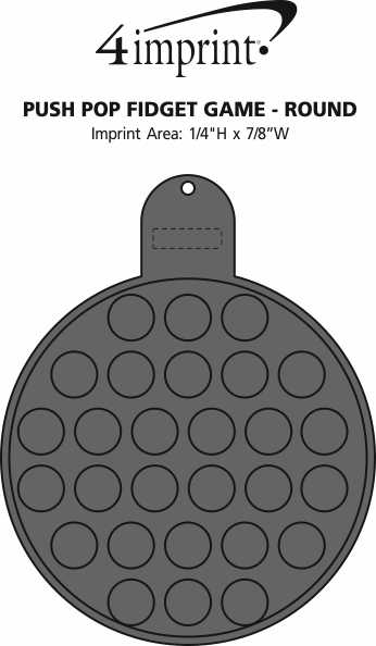 4imprint.com: Push Pop Fidget Game - Round 161678-RD