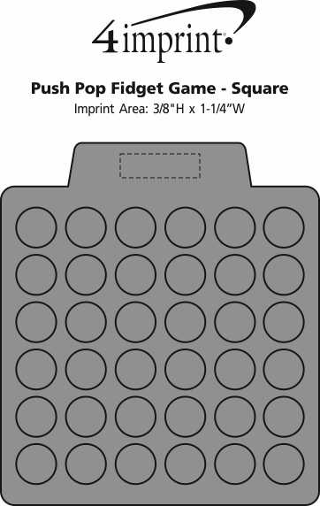 4imprint.com: Push Pop Fidget Game - Square 161678-SQ