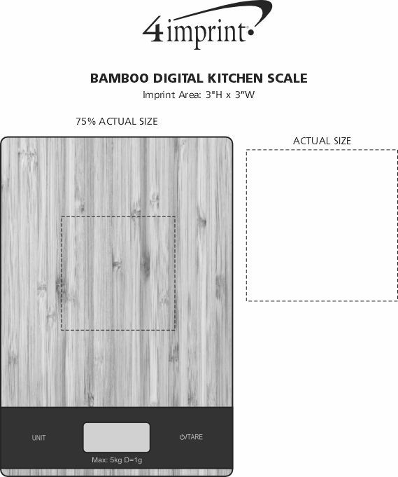 4imprint.com: Bamboo Digital Kitchen Scale 163926