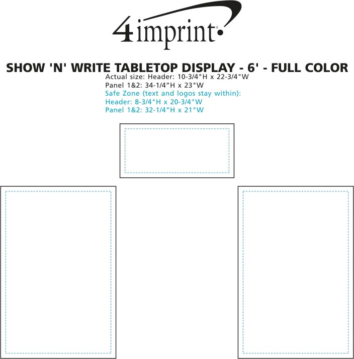 4imprint.com: Show N Write Tabletop Display - 6' - Full Color 1762-FC