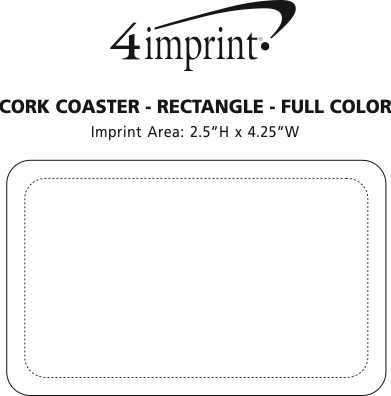 4imprint.com: Cork Coaster - Rectangle - Full Color 2081-RC-FC