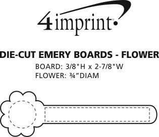4imprint.com: Die-Cut Emery Board - Flower 278-FL