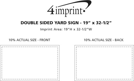 4imprint.com: Double Sided Yard Sign - 21" x 34-1/2" 3559