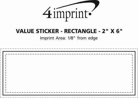 4imprint.com: Full Color Sticker - Rectangle - 2" x 6" 3836-26-FC