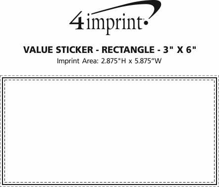 4imprint.com: Rectangle Sticker - 3" x 6" 3836-36