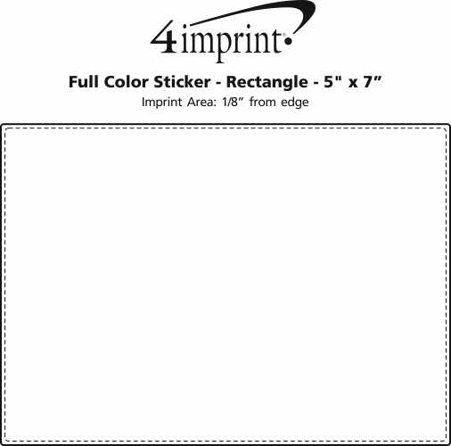 4imprint.com: Full Color Sticker - Rectangle - 5" x 7" 3836-57-FC