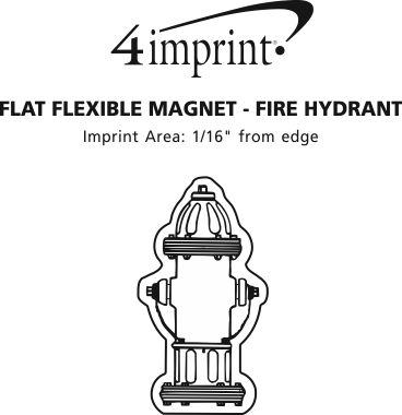 4imprint.com: Flat Flexible Magnet - Fire Hydrant 39206-FH
