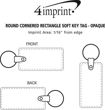4imprint.com: Rounded Corner Rectangle Soft Keychain - Opaque 39212-RR-S