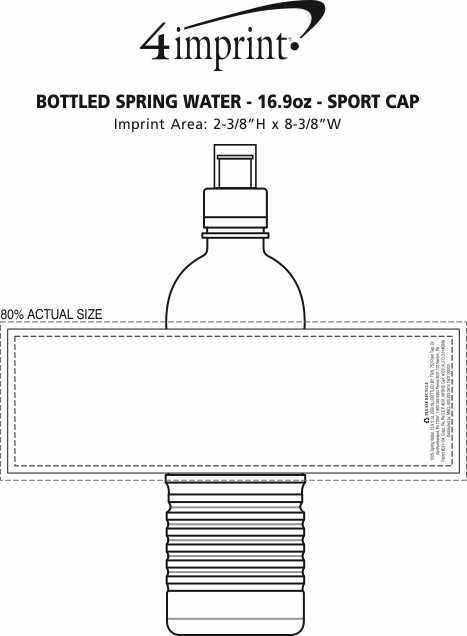 4imprint.com: Bottled Spring Water - 16.9 oz. - Sport Cap 49875-16-SC