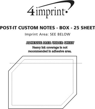 4imprint.com: Post-it® Custom Notes - Box - 25 Sheet 5111-25-BX