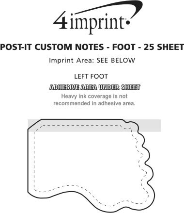 4imprint.com: Post-it® Custom Notes - Foot - 25 Sheet 5111-25-FT