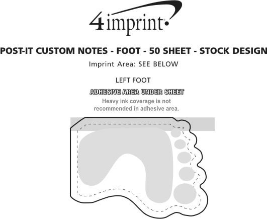 4imprint.com: Post-it® Custom Notes - Foot - 50 Sheet - Stock Design ...