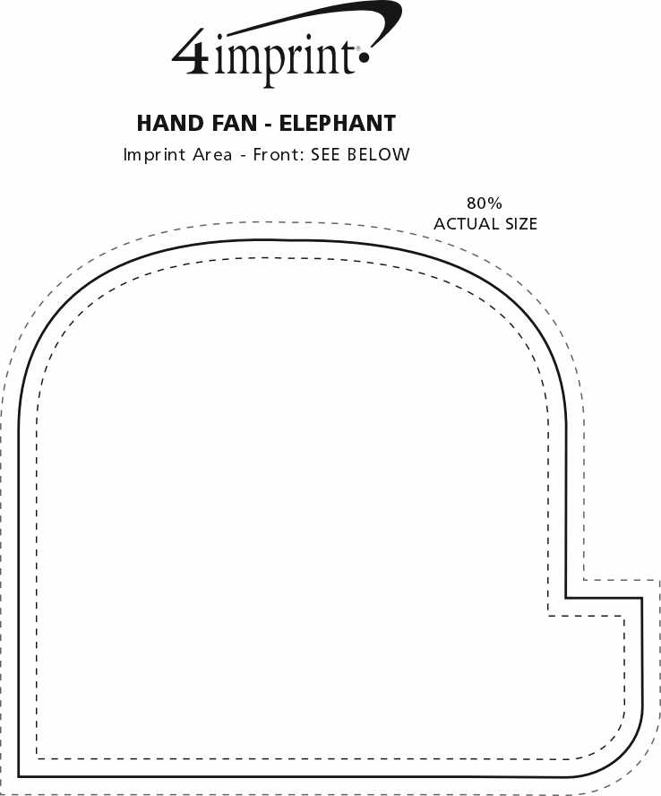 4imprint.com: Hand Fan - Elephant 5137-ELE
