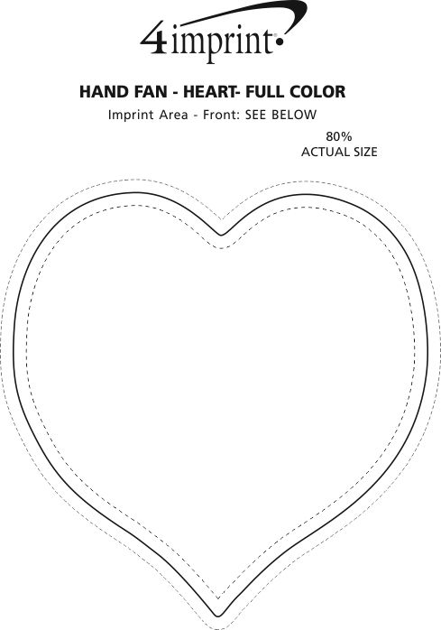 4imprint.com: Hand Fan - Heart - Full Color 5137-HE-FC
