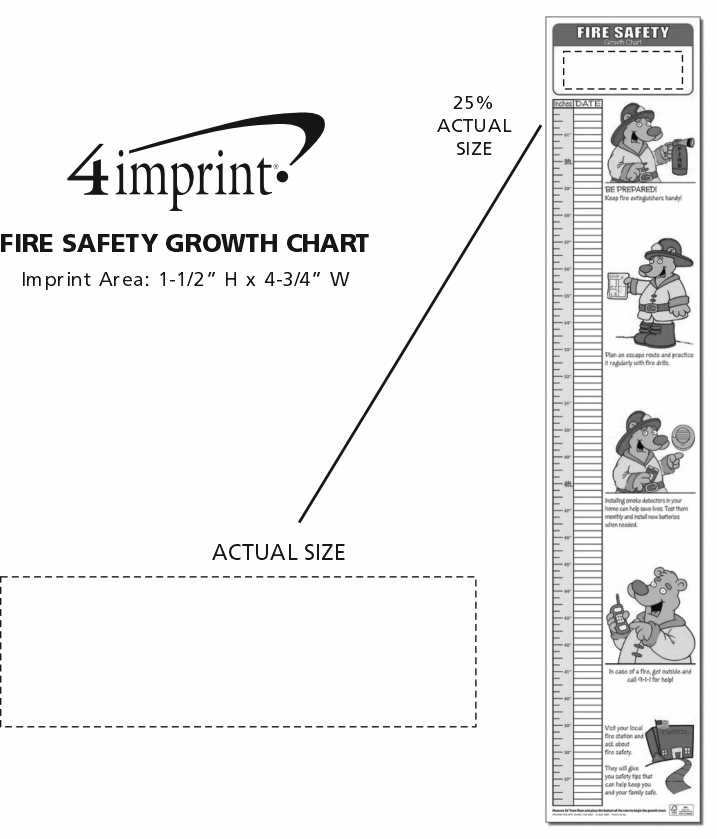 4imprint.com: Fire Safety Growth Chart 7813-FS
