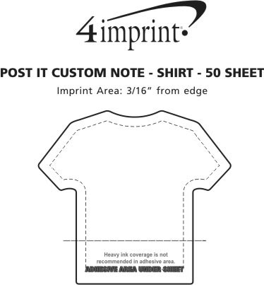 4imprint.com: Post-it® Custom Notes - Shirt - 50 Sheet 8045-50-SH