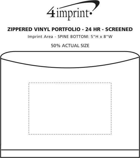 4imprint.com: Zippered Vinyl Portfolio - 24 hr 85015-S-24HR