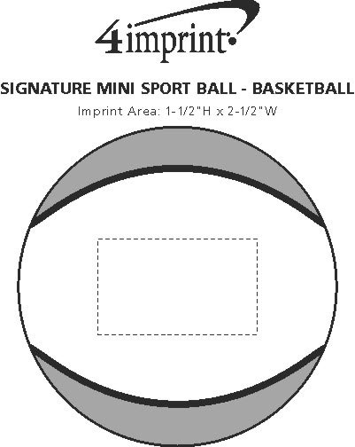 4imprint.com: Signature Mini Sport Ball - Basketball 8913-M-BK