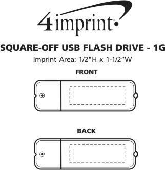 4imprint.com: Square-off USB Flash Drive - 1GB 9619-1G
